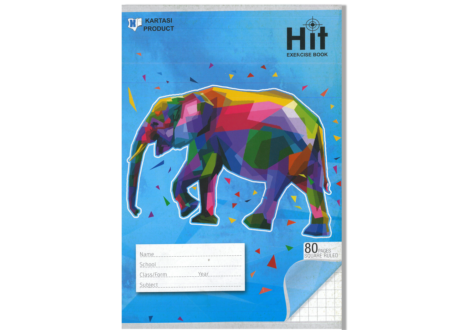 Exercise book 80 pages A4 square rule Kartasi Product Hit Students ...